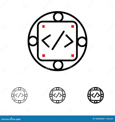 code custom implementation management product bold and thin black
