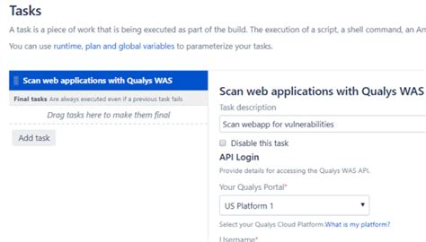 qualys web app scanning connector atlassian marketplace