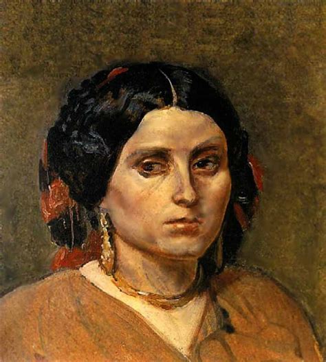 Иванов Александр Андреевич Голова молодой женщины с серьгами и ожерельем