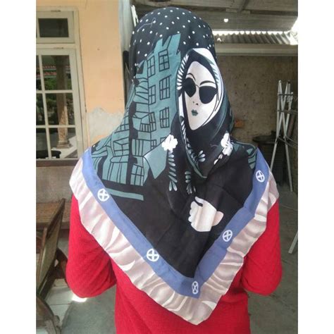 Barbie Barbie Voal Voal Hijab Rectangular Barbie Pattern