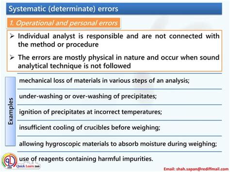 Errors And Its Minimization Pdf Chemistry Science