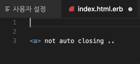 Vscode How To Auto Closing Html Code Of Ruby On Rails Html Erb File Stack Overflow