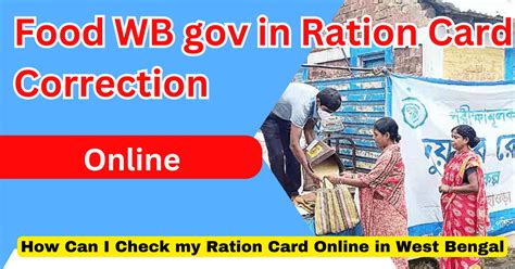 How Can I Check My Ration Card Online In West Bengal Food Wb Gov In