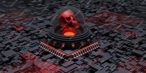 free photo hacked unprotected system dark background 3d illustration