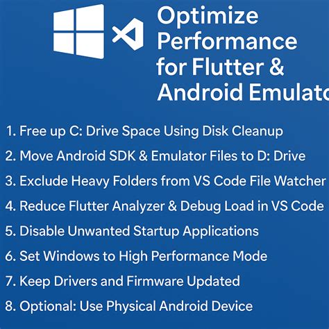 Optimize Windows Laptop For Flutter And Android Emulator Devsecops Now