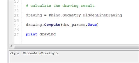 Python Usage Of HiddenLineDrawing Class Example Scripting McNeel Forum