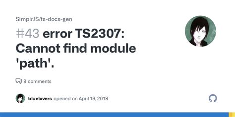 Error Ts2307 Cannot Find Module Path · Issue 43 · Simplrjsts Docs