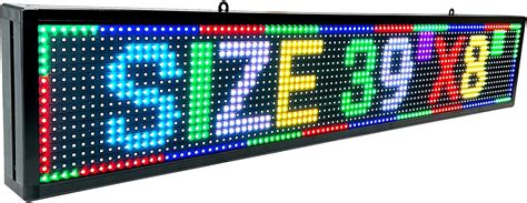 Amazon Com P10 Programmable Scrolling Led Sign Outdoor Signs For Businesse Custom Message Board