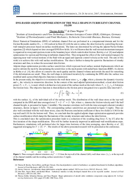Pdf Dns Based Adjoint Optimization Of The Wall Shape In Turbulent