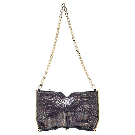 Jimmy Choo Multicolor Python Frame Chain Shoulder Bag For Sale At 1stdibs