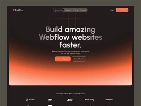 Webflow Component Library Brickflow By Rehan Raihan On Dribbble