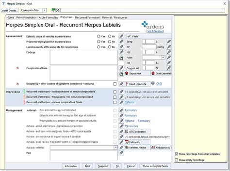 Herpes Simplex Oral Ardens
