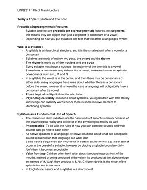 LING Introductory Phonetics And Phonology Introductory Phonetics And Phonology WEEK
