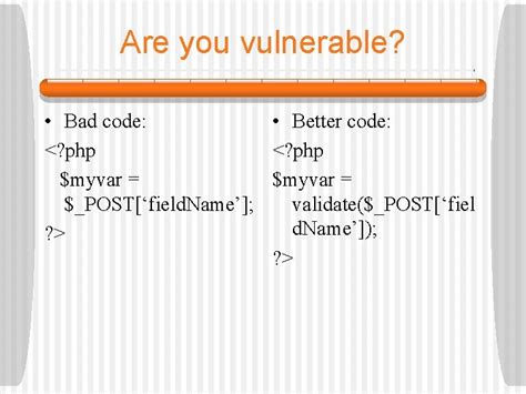 OWASP Top Ten 1 Unvalidated Input Agenda What