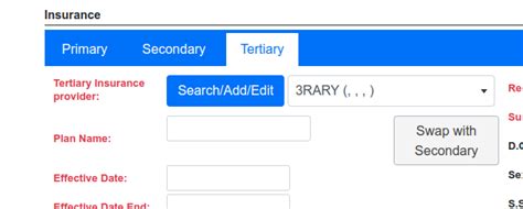 current insurance swapping while editing demographics is limited