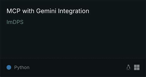 Schema MCP With Gemini Integration Glama Schema MCP With Gemini Integration Glama