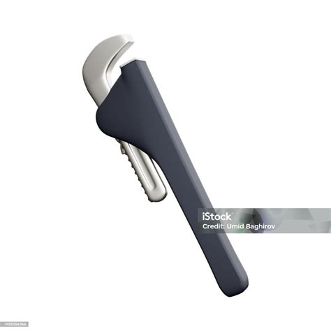 3d 렌더링 조정 가능한 파이프 렌치 배관 도구용 렌치 목공 도구 또는 목공 도구의 3d 렌더링 및 그림 3d 렌더링 렌치 아이콘 3차원 형태에 대한 스톡 사진 및 기타