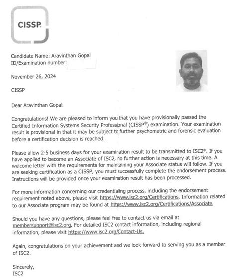 Aravinthan Gopal Ccsp Cc On Linkedin Cissp Isc2