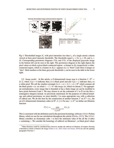 detection and hypothesis testing of features in extremely noisy image