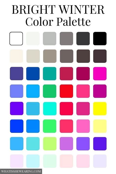 Bright Winter Color Palette A Complete Guide What Is She Wearing
