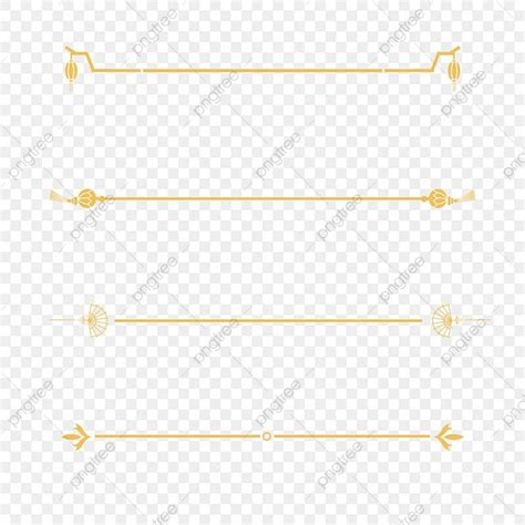 황금색 중국식 클래식 구분선 버클 프리 장식 패턴 금 단순한 Png 일러스트 및 Psd 이미지 무료 다운로드 Pngtree