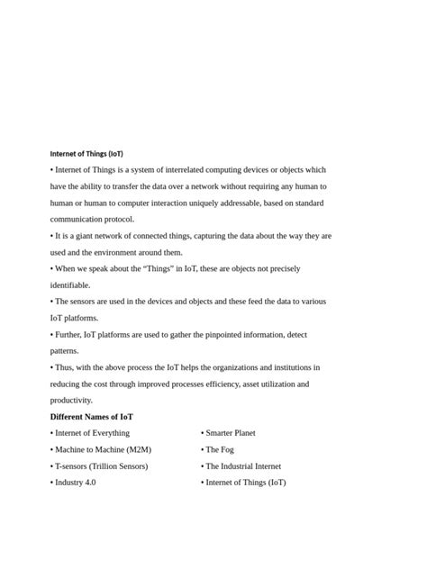 Internet Of Things Pdf Internet Of Things Internet