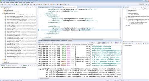 Java Spring Boot Cant Start With Embedded Tomcat Error Stack