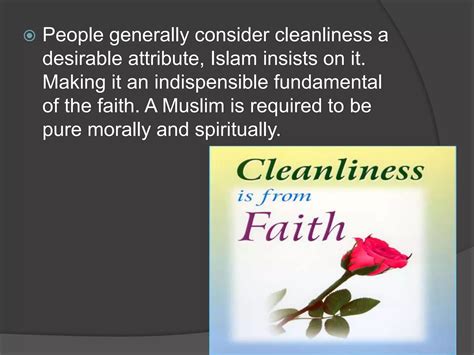 Cleanliness In Islam Pptx