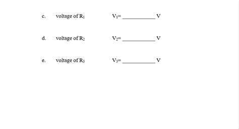 Solved For The Following Series Circuit Calculate Each Chegg