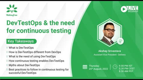 devtestops and the need for continuous testing youtube