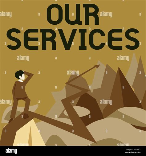 Text Showing Inspiration Our Services Concept Meaning The Occupation
