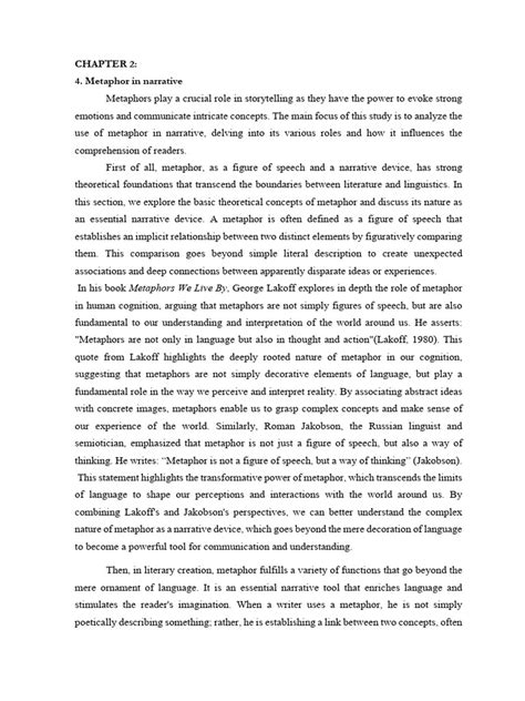 4 Metaphor In Narrative Originale 24 Mars Pdf Metaphor Narrative