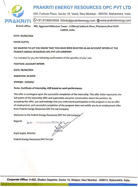 Kavin Gupta On Linkedin I Was Honored To Have Received An Internship