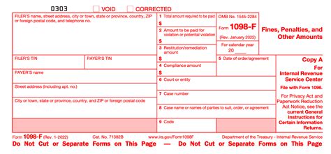 Understanding Form 1098 F For Fines And Penalties