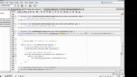 mini projet application gestion des etudients en java mysql youtube
