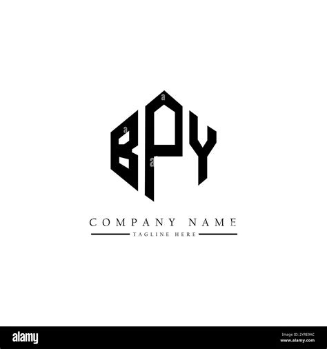 BPY Letter Logo Design With Polygon Shape BPY Polygon And Cube Shape Logo Design BPY Hexagon