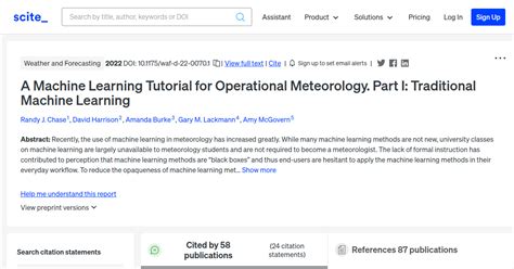 A Machine Learning Tutorial For Operational Meteorology Part I