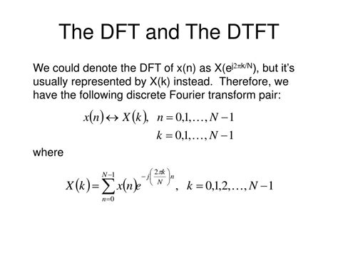 PPT DTFT And Fourier Transform PowerPoint Presentation Free Download ID 5508735