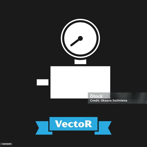 검은 색 배경에 격리 된 흰색 게이지 눈금 아이콘입니다 만족도 온도 기동계 위험 등급 성능 속도 타코미터 벡터 일러스트레이션 0명에 대한 스톡 벡터 아트 및 기타 이미지