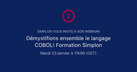 Démystifions Ensemble Le Langage Cobol Formation Simplon Simplon