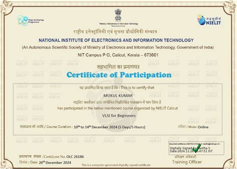 Mukul Kumar On Linkedin Vlsi Semiconductors Nielit