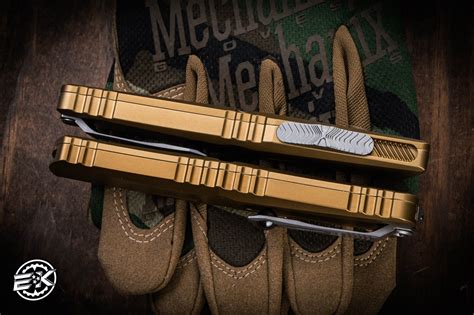 Microtech Combat Troodon Gen Iii Otf Automatic Knife Tan 4 Interceptor Stonewash Mct1217 10tas