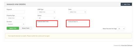 search avms valuelink software