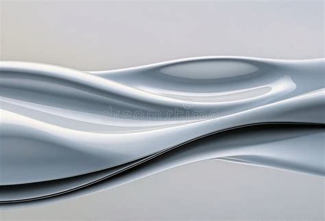 Smooth Metallic Waves Generative Ai Stock Illustration Illustration Of Organic Wavy 367607593