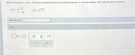 Solved Refer To Functions S And V Find The Indicated