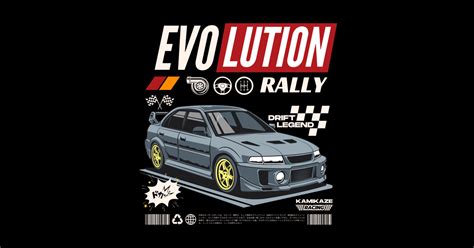 Retro Comic Japanese Jdm Evolution Rally Racing Jdm Sticker Teepublic