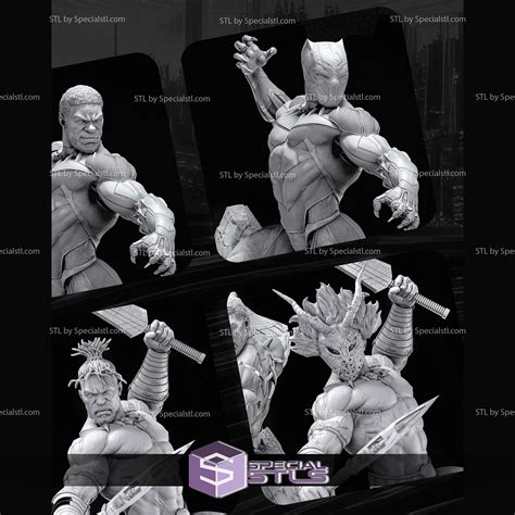 Killmonger Battle Digital Sculpture Specialstl