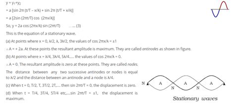 Explain The Formation Of Stationary Waves In Stretched Strings And