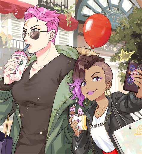 Sombra X Zarya By Eokibamorimori R Imaginaryoverwatch
