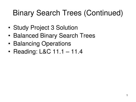 Ppt Binary Search Trees Continued Powerpoint Presentation Free